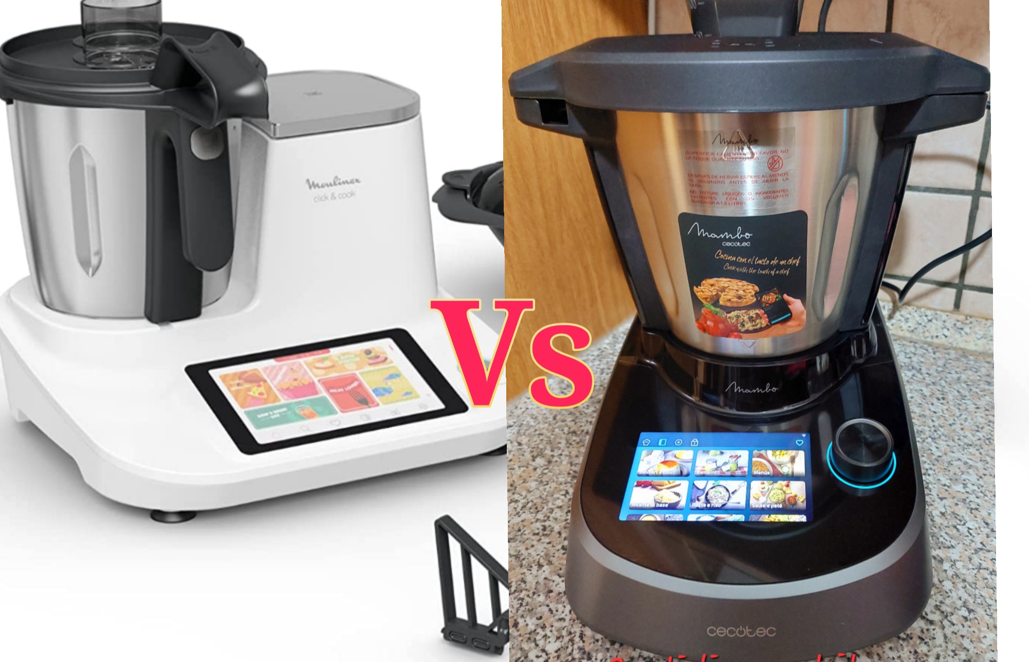 Robot da cucina: Mambo Touch Cecotec vs Moulinex Click & Cook ...