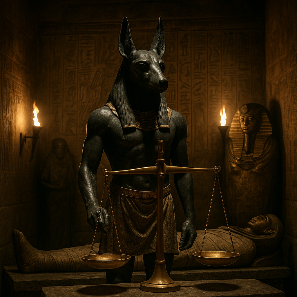 La leggenda di Anubi e la bilancia del cuore: il dio che pesava le ...